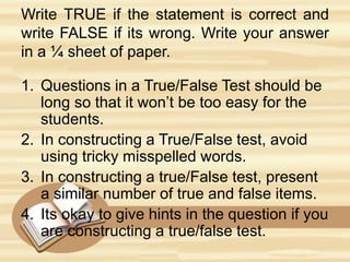 True or false | PPTX