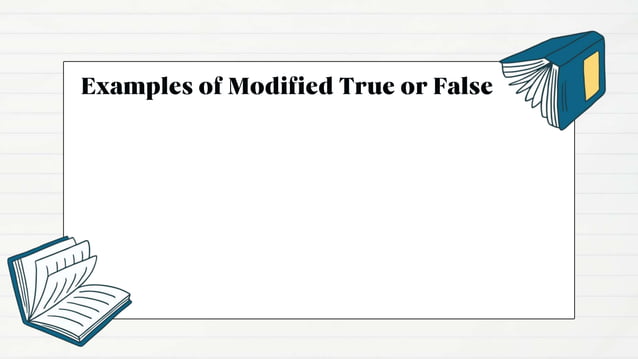 The MODIFIED TRUE OR FALSE ASSESSMENT.PPTX | Standardized Testing ...