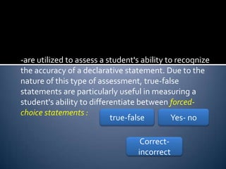 True or false items | PPTX