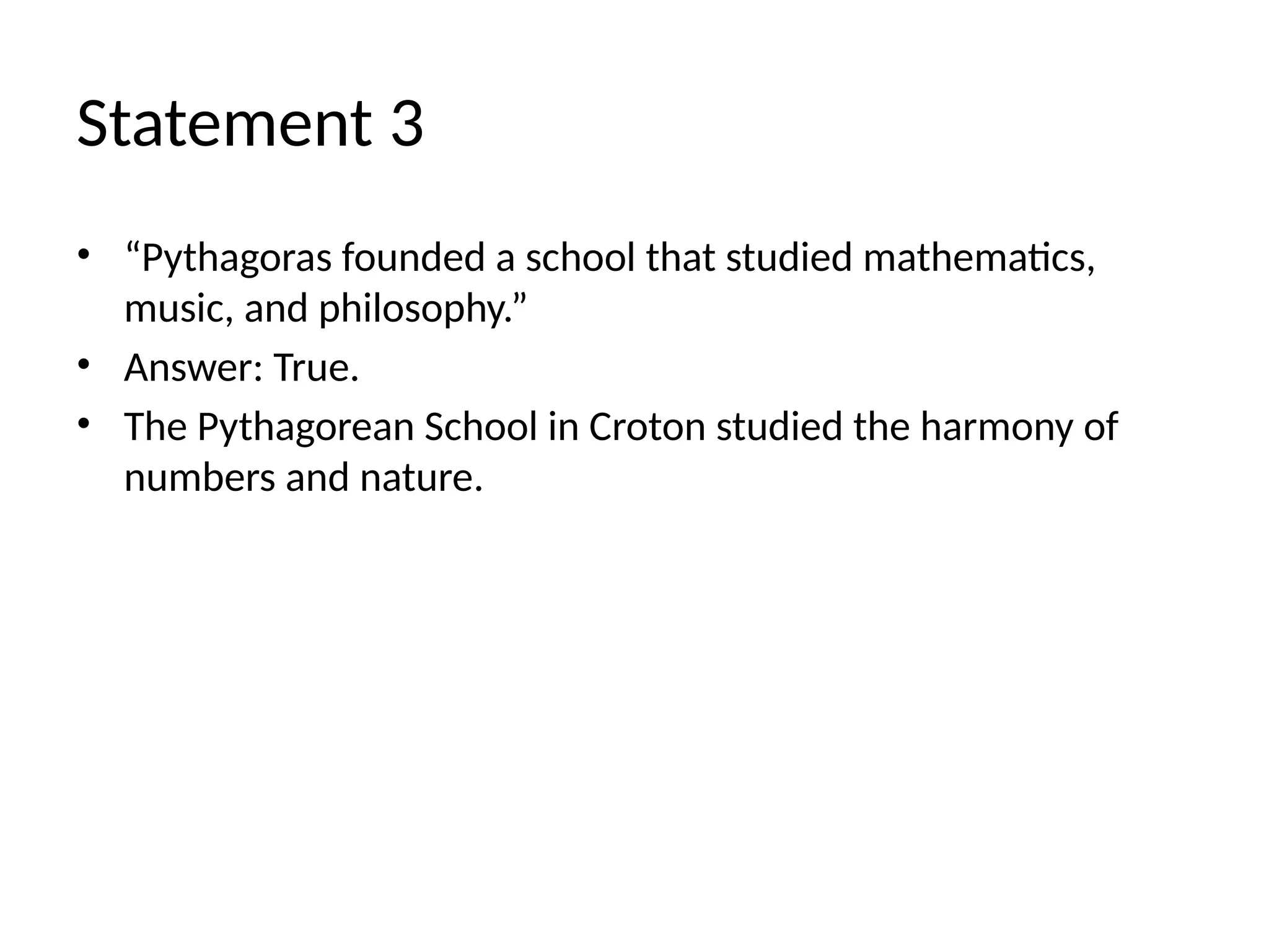 sample presentation about True_or_False_Pythagorean_History.pptx