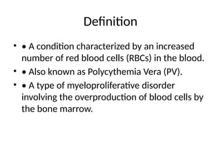 True_Polycythemia_Presentation There is mention treatment symptoms ...
