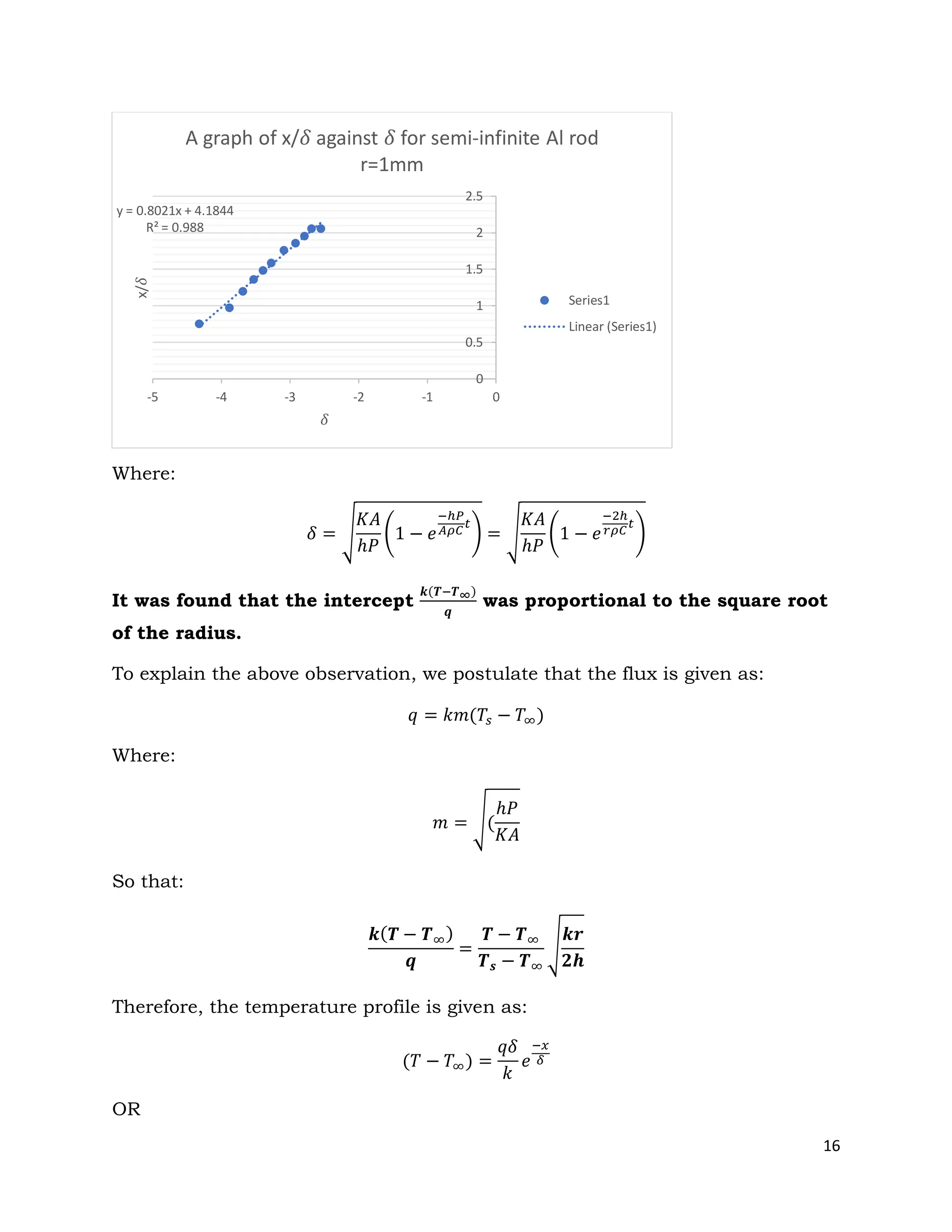 TRANSIENT STATE HEAT CONDUCTION FOR A SEMI-INFINITE ROD IN NATURAL ...