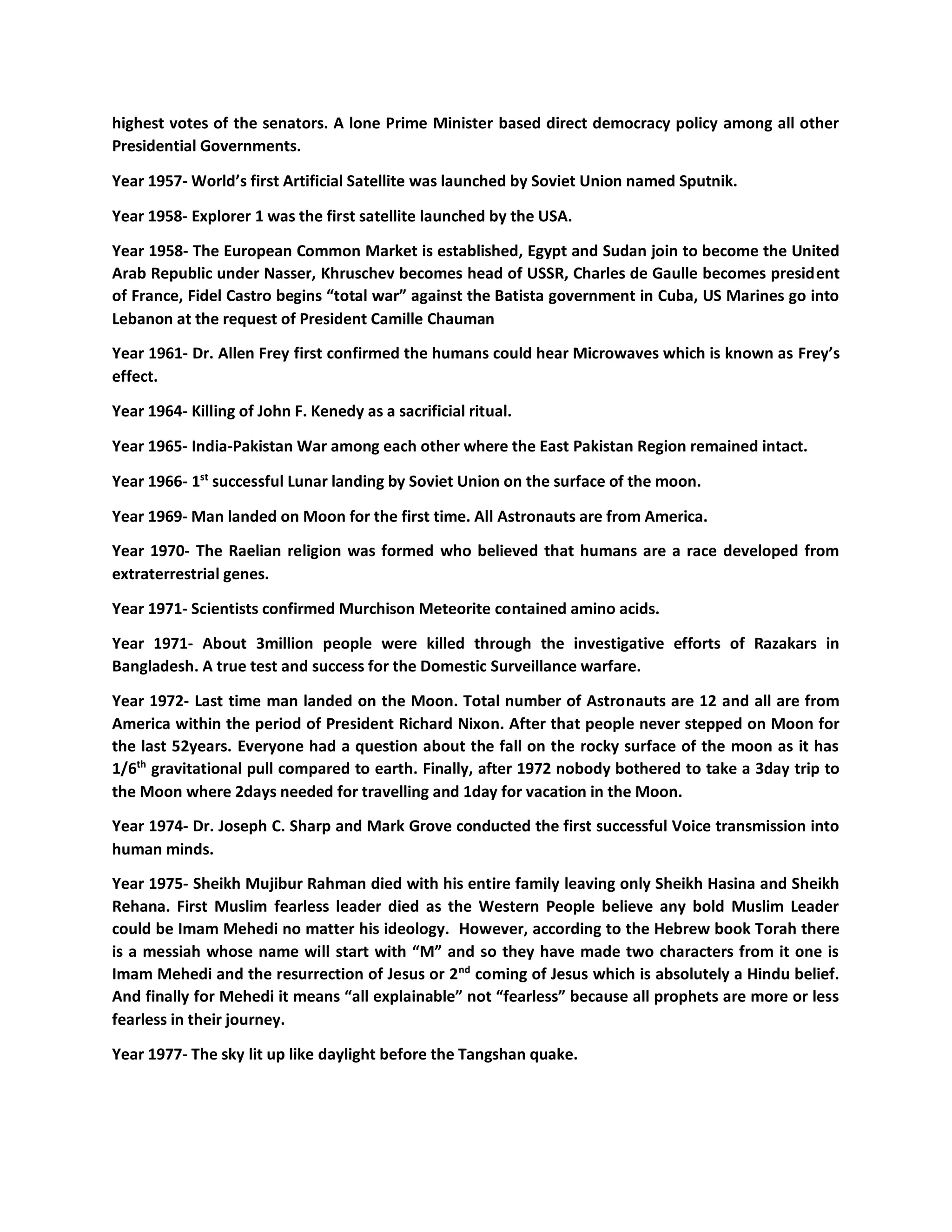 True Timeline of World History with Unsolved Secrecy | PDF