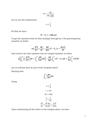 TRANSIENT RADIAL HEAT CONDUCTION WITH BESSEL FUNCTIONS AND INTEGRAL ...