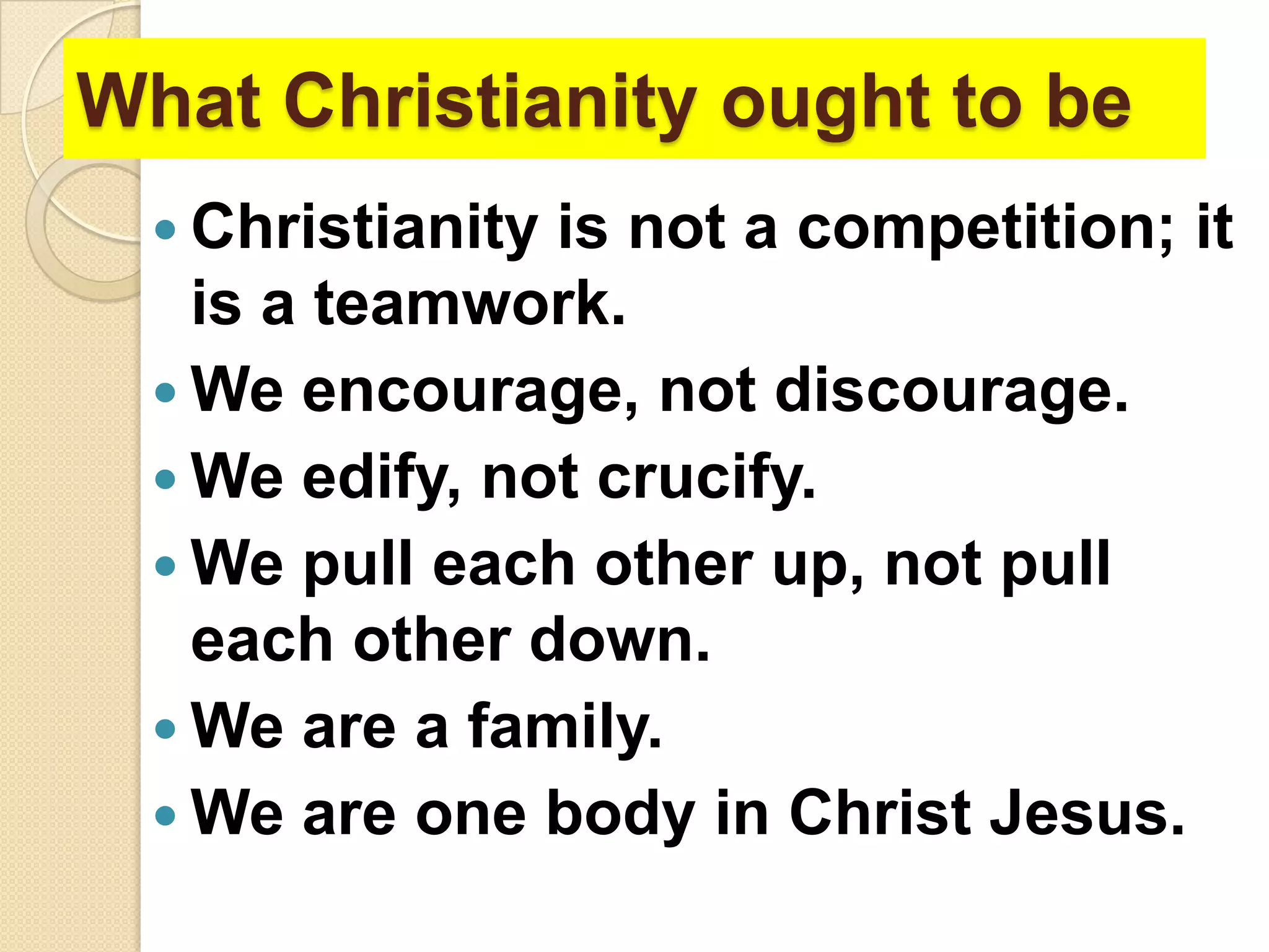 True Unity In Christ | PPTX