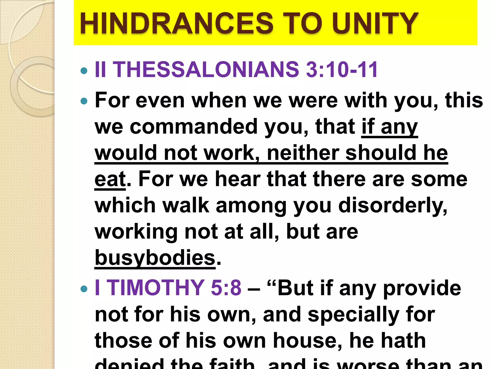 True Unity In Christ | PPTX