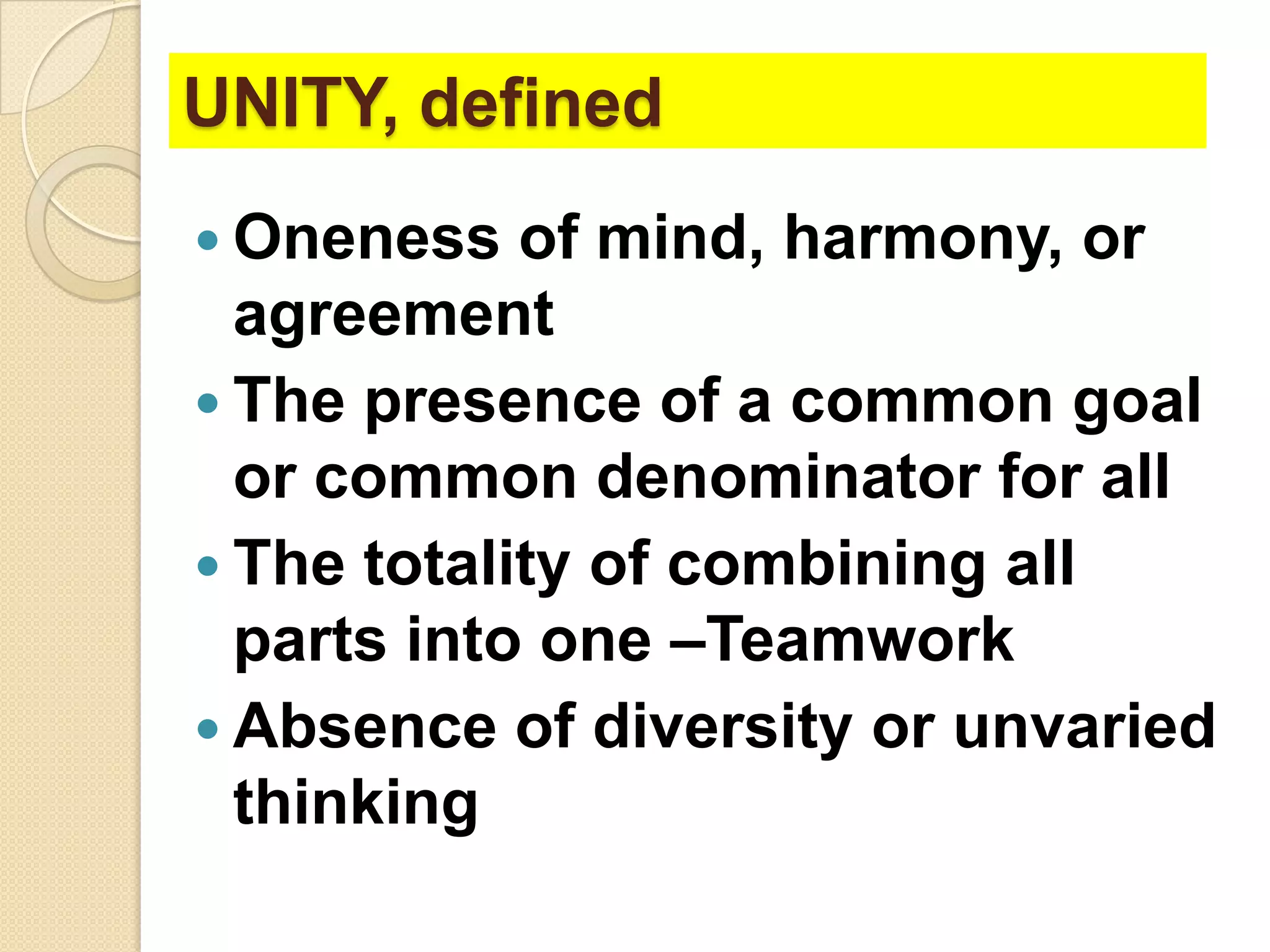 True Unity In Christ | PPTX