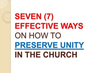 True Unity In Christ | PPTX