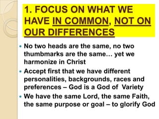 True Unity In Christ | PPTX