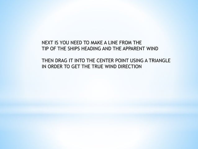 True wind speed and direction calculation and plotting | PPTX | Sailing ...