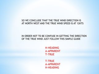 True wind speed and direction calculation and plotting | PPTX