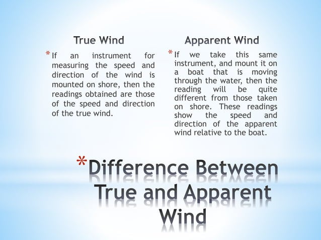 True wind speed and direction calculation and plotting | PPTX | Sailing ...