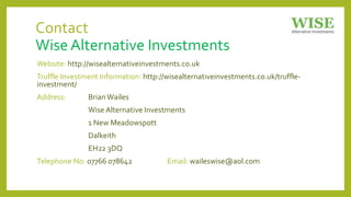 Truffle investment | PPTX | Commodities | Economy