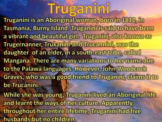 Truganini | PPTX