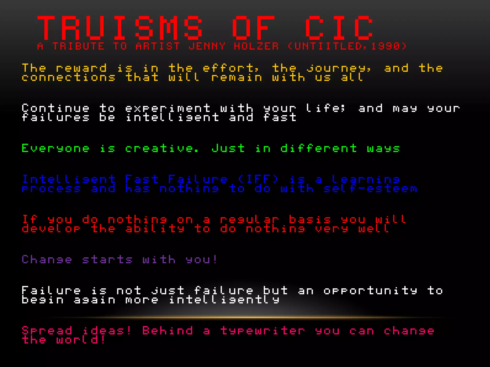 Truisms of Creativity, Innovation and Change | PPT