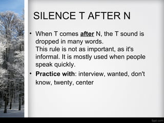 T rules pronunciation | PPT