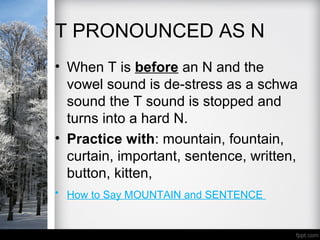 T rules pronunciation | PPT