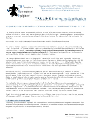 Truline Plastic Piling Specifications 2014 | PDF