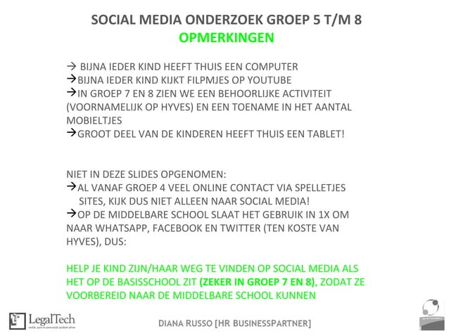 Ouderavond Social Media basisschool | PPT