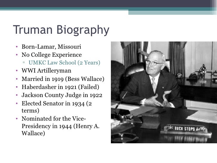 Truman-Biography