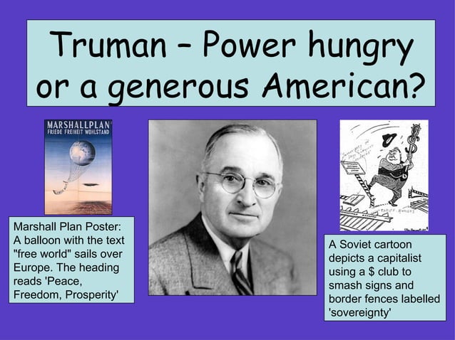 Truman Doctrine And Marshall Plan | PPT