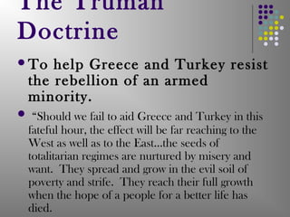 Truman doctrine and containment | PPT