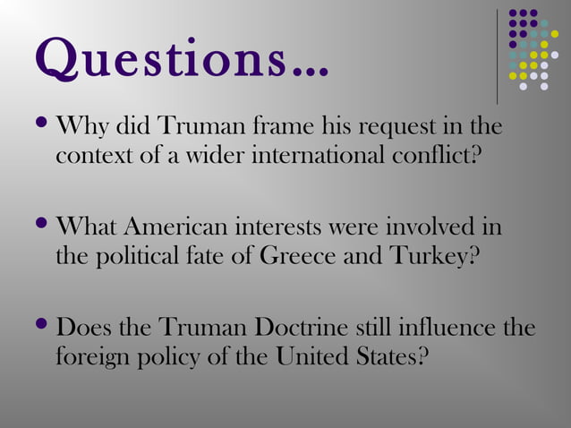 Truman doctrine and containment | PPT | Political Issues & policy ...