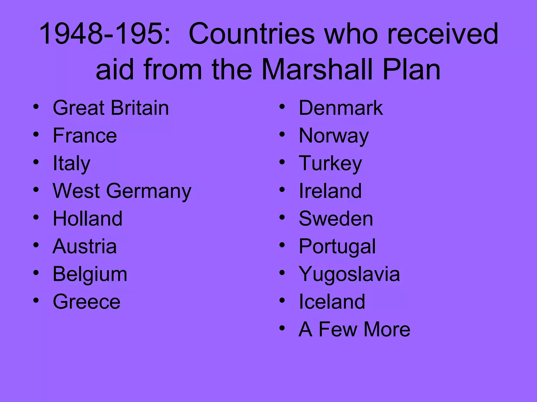 Truman Doctrine and Marshall Plan | PPT