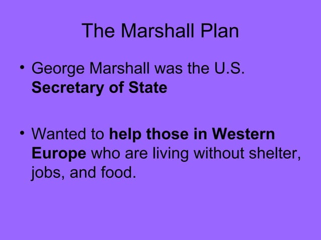 Truman Doctrine and Marshall Plan | PPT