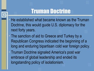 World Histor - Truman Doctrine and Marshall Plan | PPT