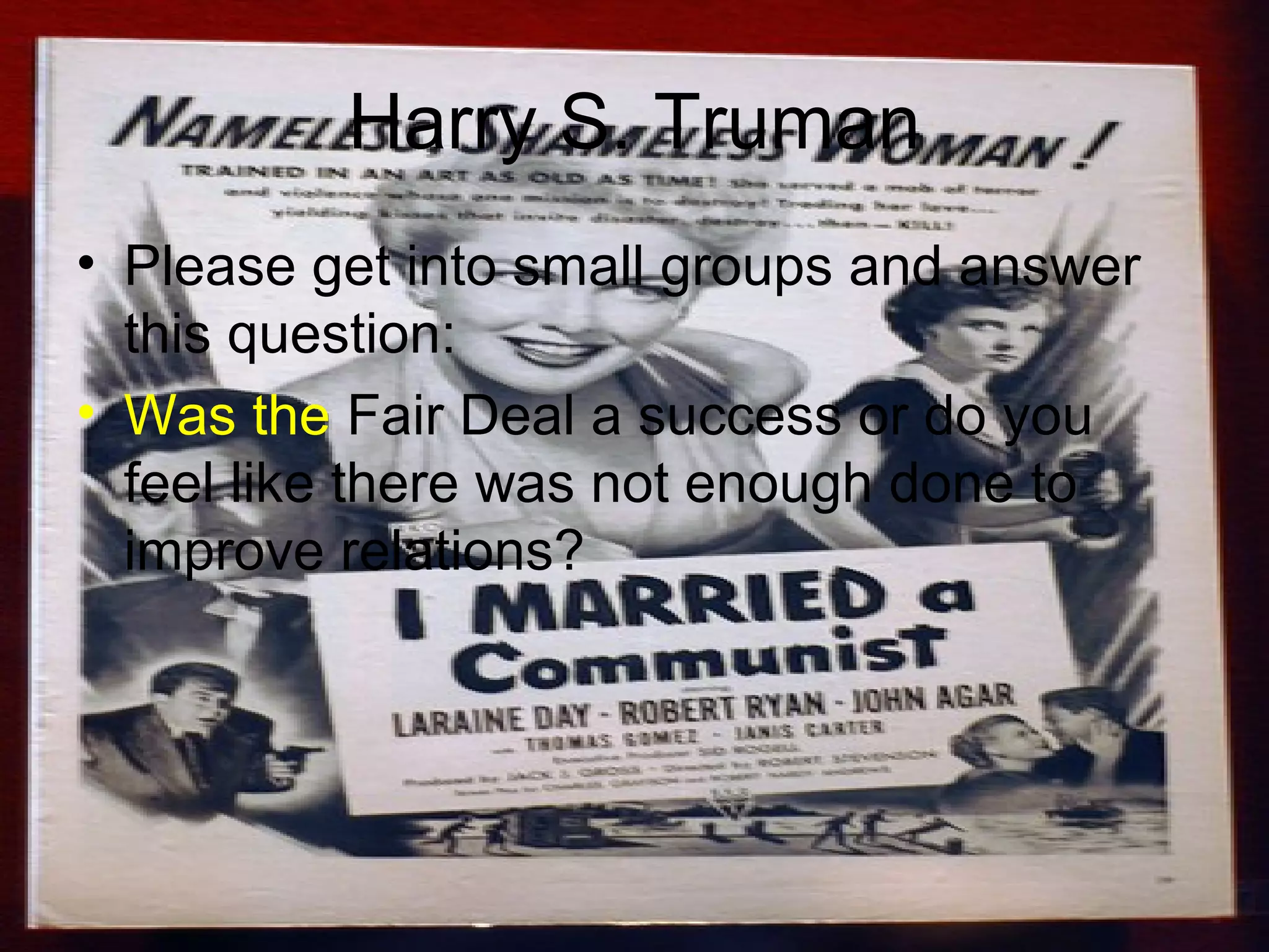 Truman domestic policies | PPT