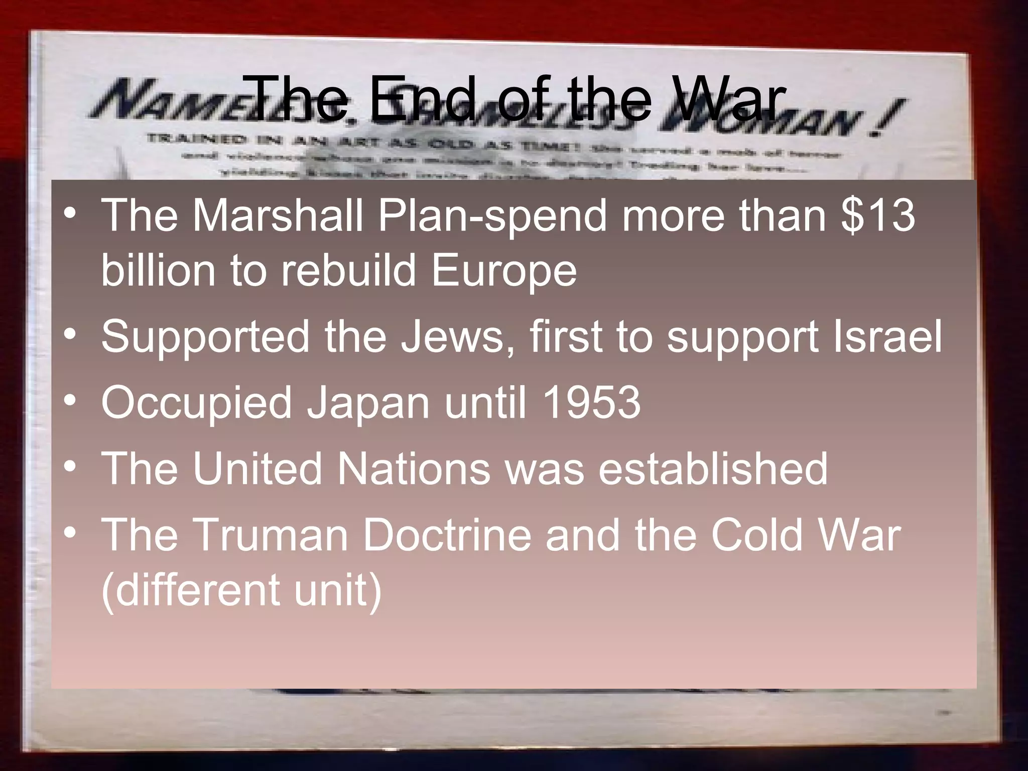 Truman domestic policies | PPT