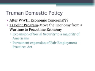 Truman-Domestic Policy | PPT