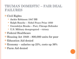 APUSH Truman Domestic and Foreign | PPT