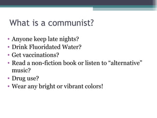 Truman-Red Scare | PPT