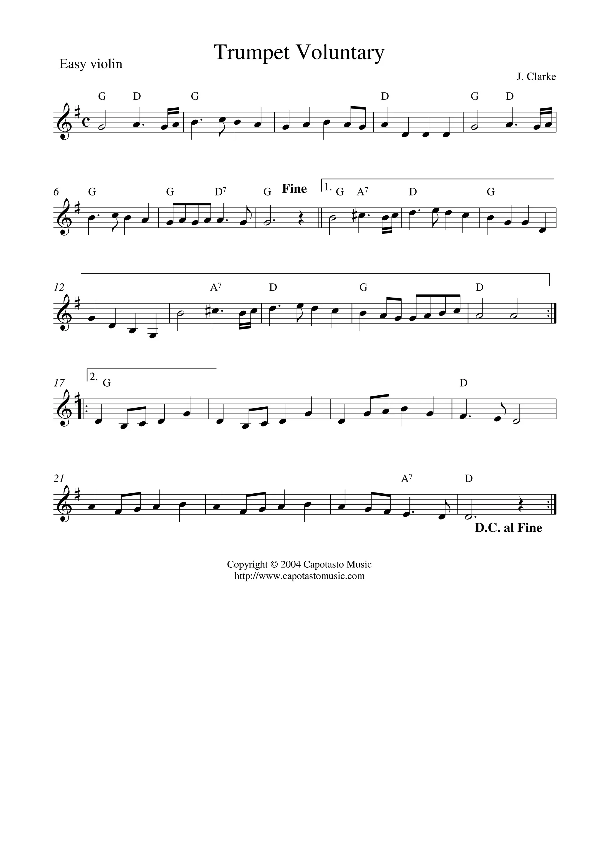 Trumpet voluntary | PDF