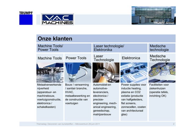 Trumpf - Kurt Debbaut | PPT