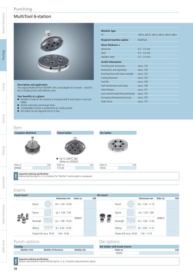 TRUMPF-punching-tools-catalog-EN.pdf | Manufacturing Industry | Industries
