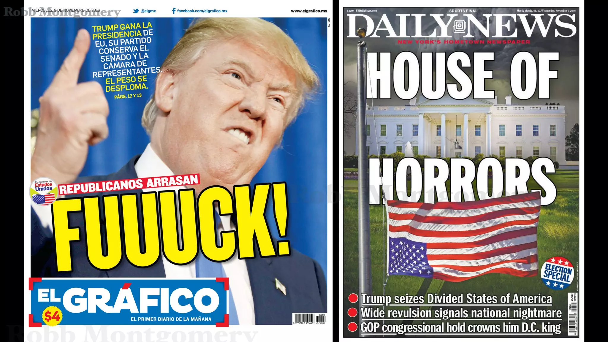 Trump Wins - Newspaper Front Pages | PDF