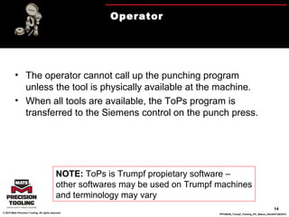 Trumpf Training Part 2 | PPT