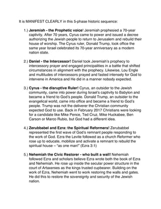 Trump Prophecies | PDF