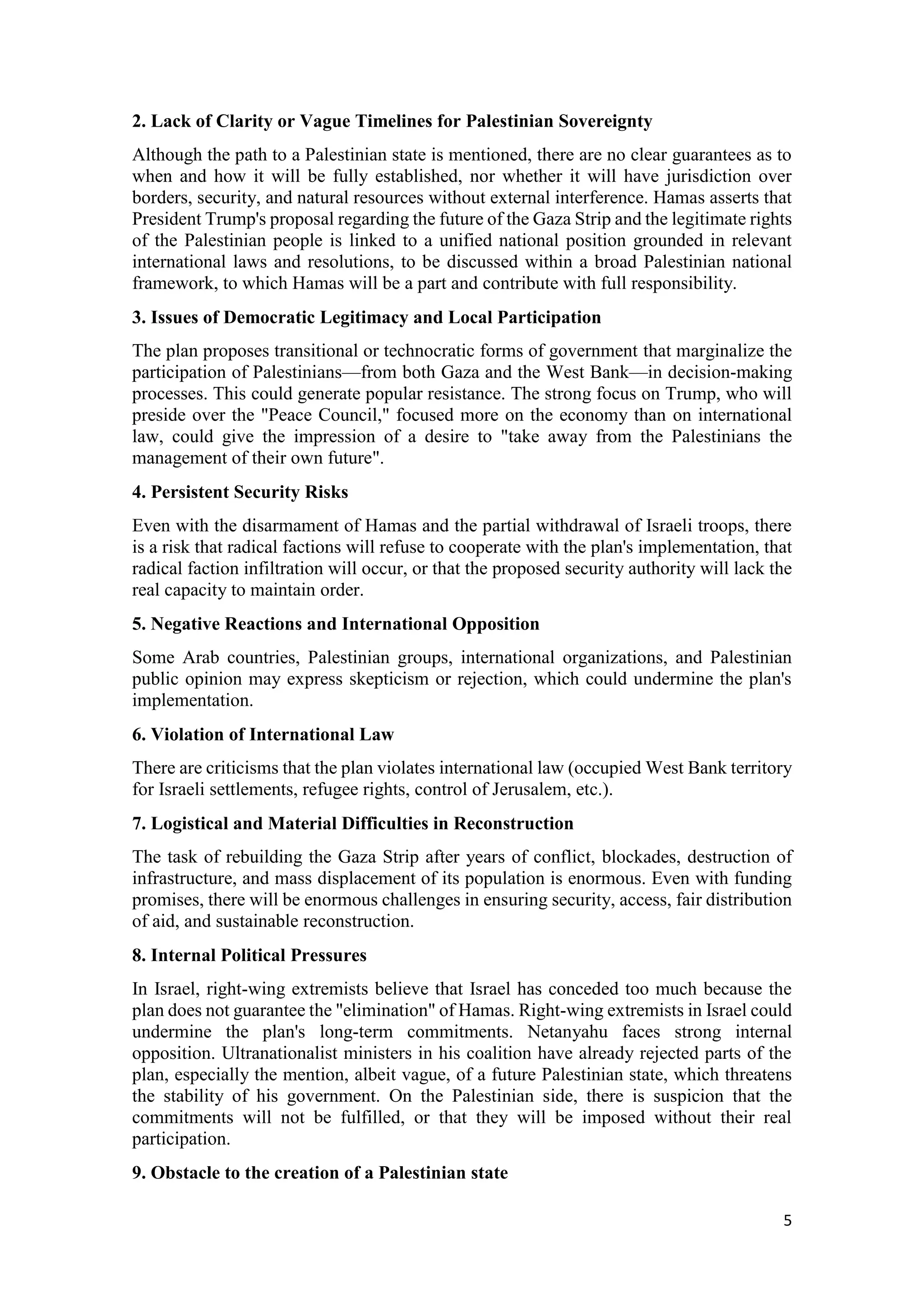 TRUMP'S PEACE PLAN FOR GAZA AND ITS POSITIVE AND NEGATIVE ASPECTS.pdf