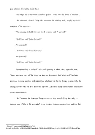 Trump's wall and Poe's "The Cask of Amontillado" | DOCX