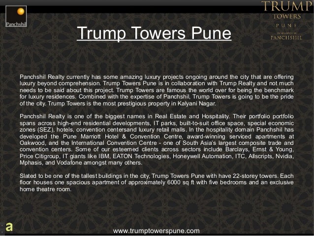 Trump Towers Pune - Apartments in Kalyani Nagar Pune by Panchshil Rea…