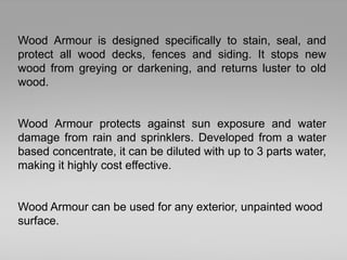 Tru nano wood-armour | PPT
