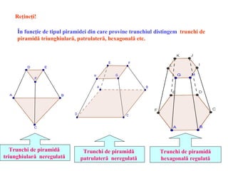 Trunchiul de piramida | PPT