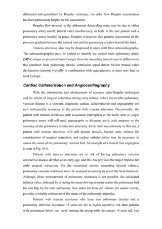 Truncus arteriosus | PDF