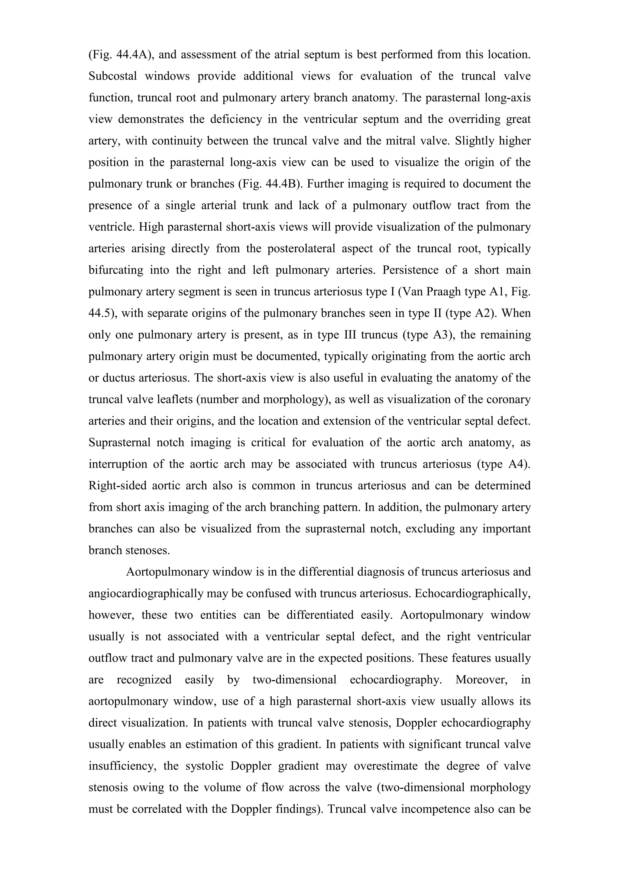 Truncus arteriosus | PDF