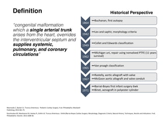 Truncus Arteriosus: Assessment and Surgical Management | PDF