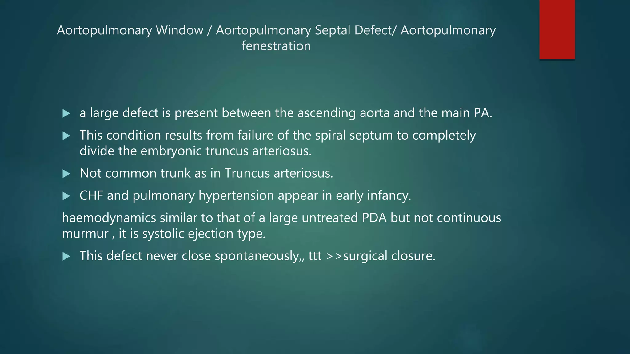 Truncus arteriosus - Hemitruncus - Pseudotruncus CT role | PPT
